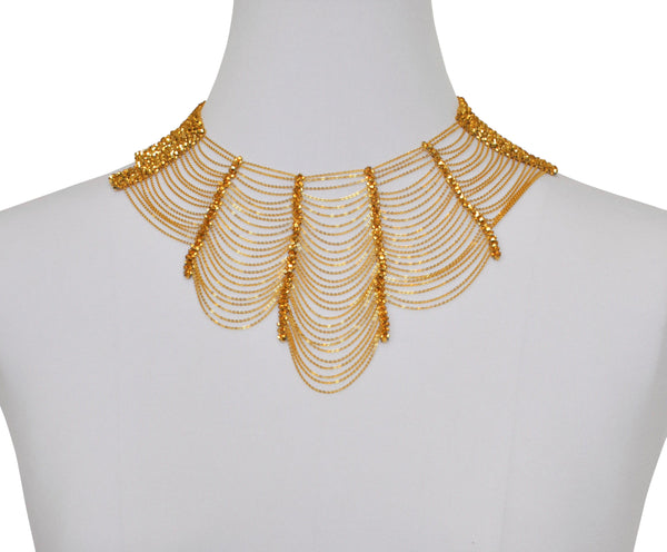 Darius | Cut Crystal with Hand Draped Fine Chain