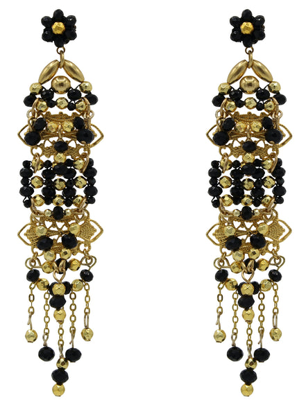 Valedon Hand Beaded Pearl Earrings